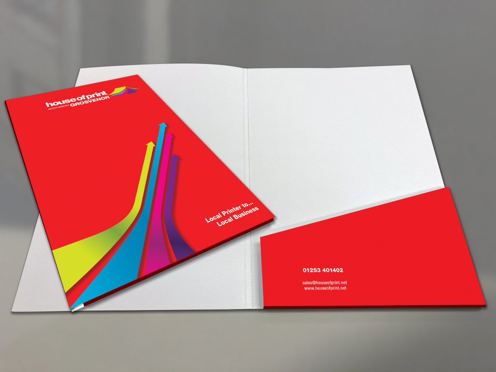 Glued Presentation Folders – House of Print inc Grosvenor